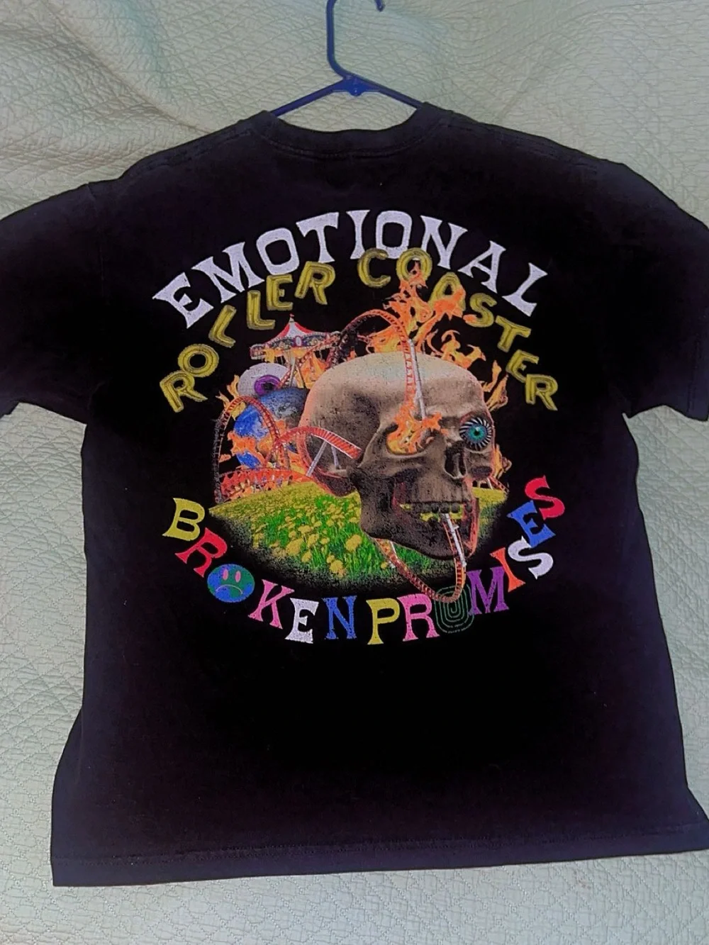 Broken Promises | Tops | Emotional Roller Coaster Broken Promises Skull ...